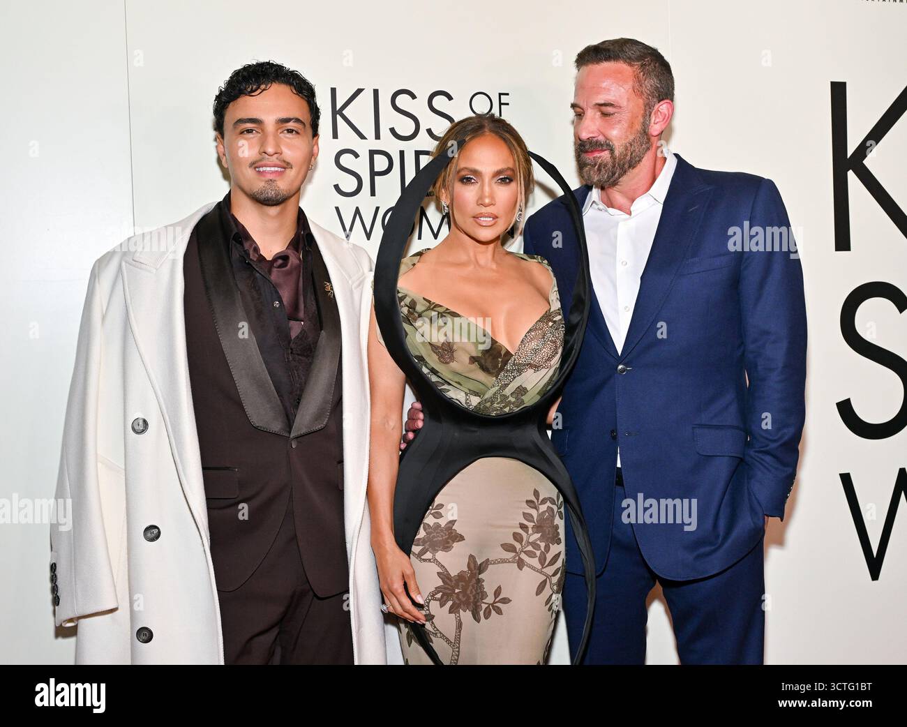 Tonatiuh, left, Jennifer Lopez and Ben Affleck attend a special ...
