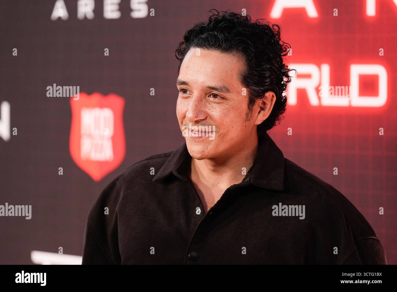 Gabriel Luna arrives at the premiere of "Tron: Ares" on Monday, Oct. 6 ...