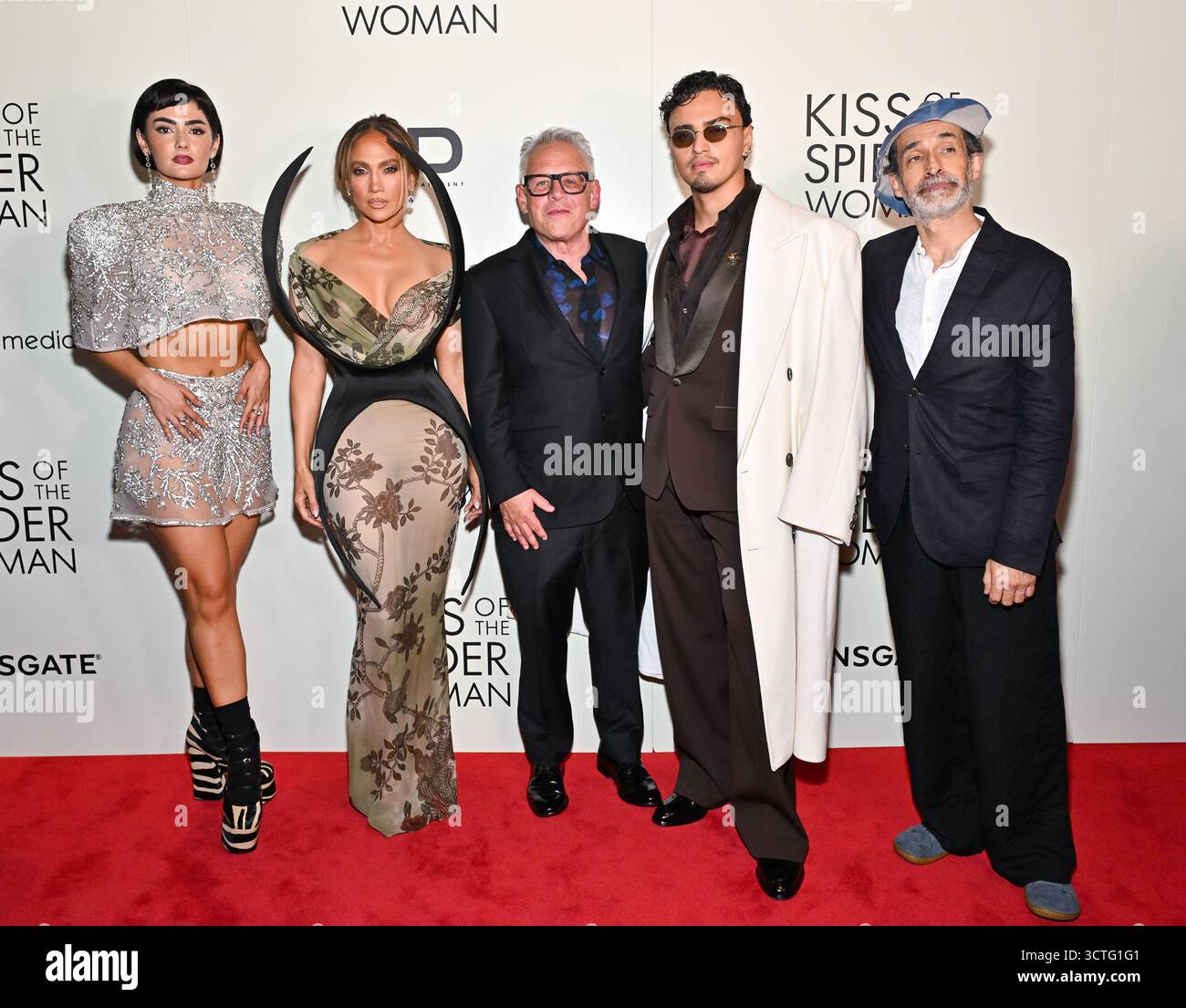 Aline Mayagoitia, from left, Jennifer Lopez, Bill Condon, Tonatiuh and ...