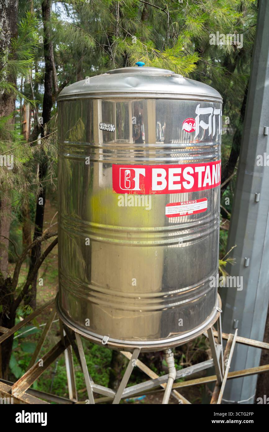 Water from stainless steel tank hi-res stock photography and images - Alamy