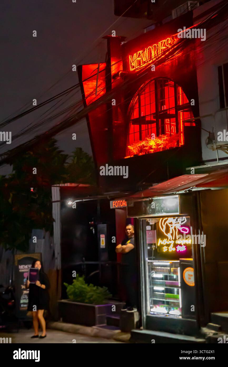 bar Memories in Red lights district in Makati, Manila, Philippines ...