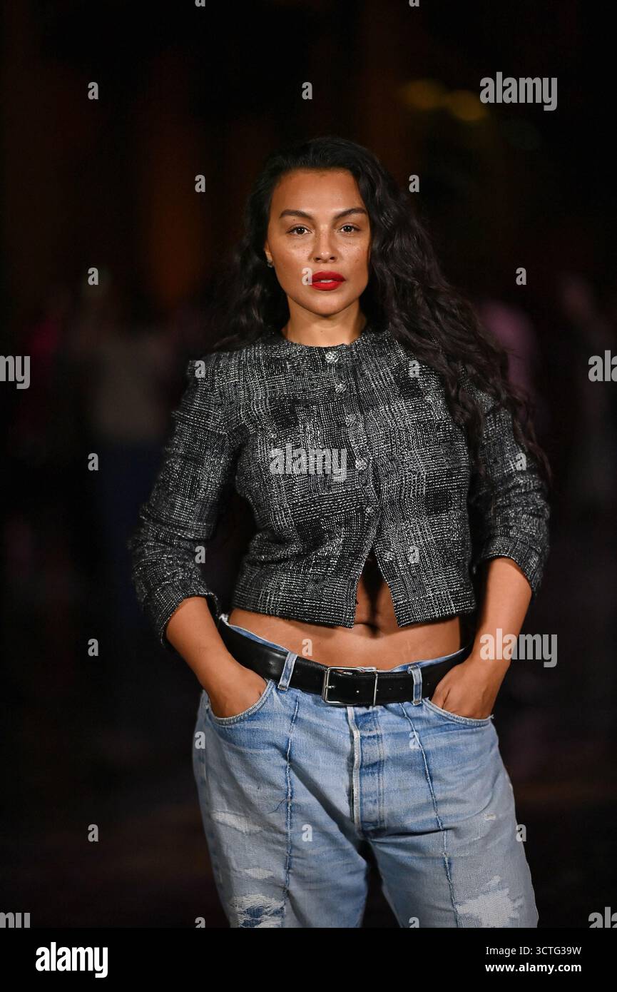 Paris, France. 6th Oct, 2025. Paloma Elsesser attends the Chanel ...