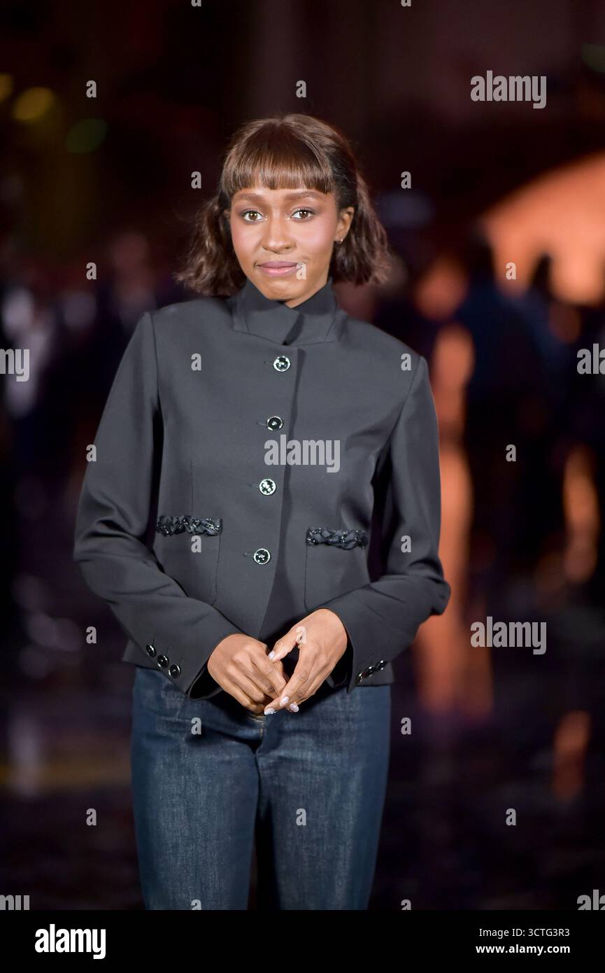 Ayo Edebiri attends the Chanel Womenswear Spring/Summer 2026 show as ...
