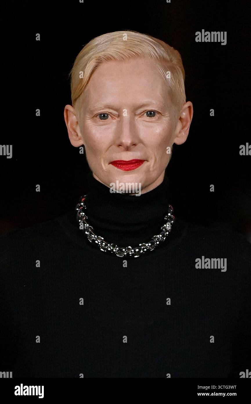 Tilda Swinton attends the Chanel Womenswear Spring/Summer 2026 show as ...