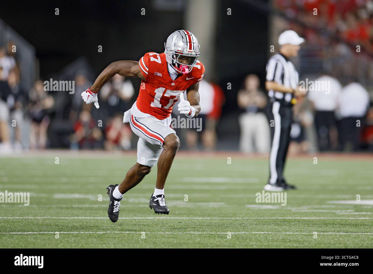 Ohio State receiver Carnell Tate plays against Ohio State during an ...