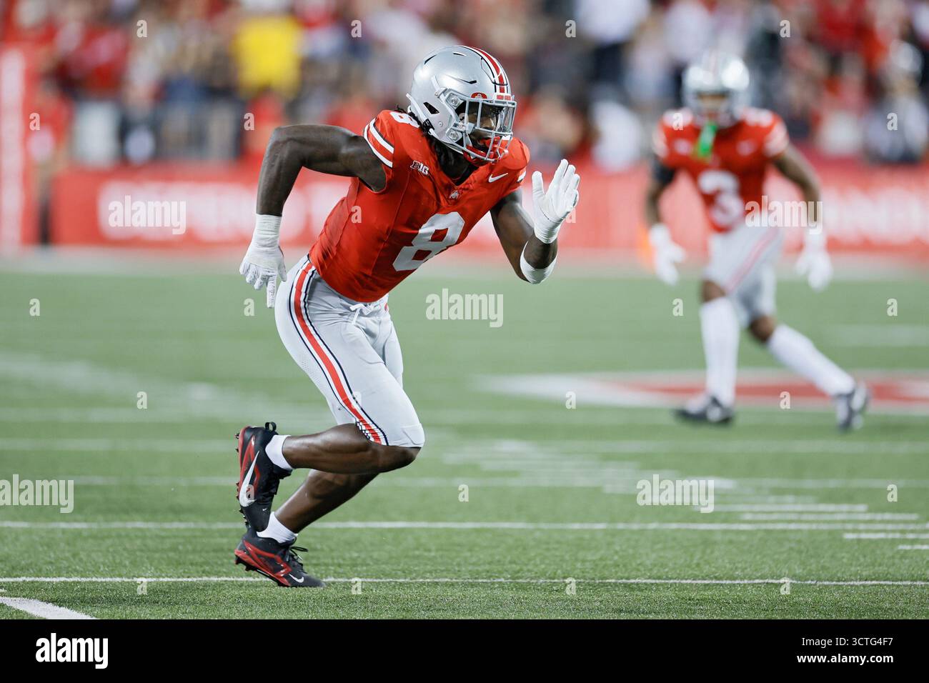 Ohio State linebacker Arvell Reese plays against Ohio State during an ...