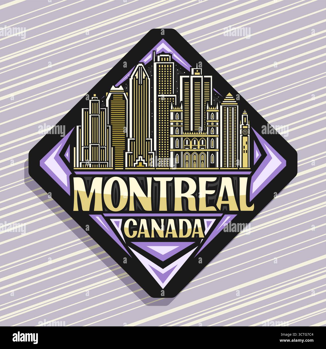 Canada quebec montreal downtown Stock Vector Images - Alamy