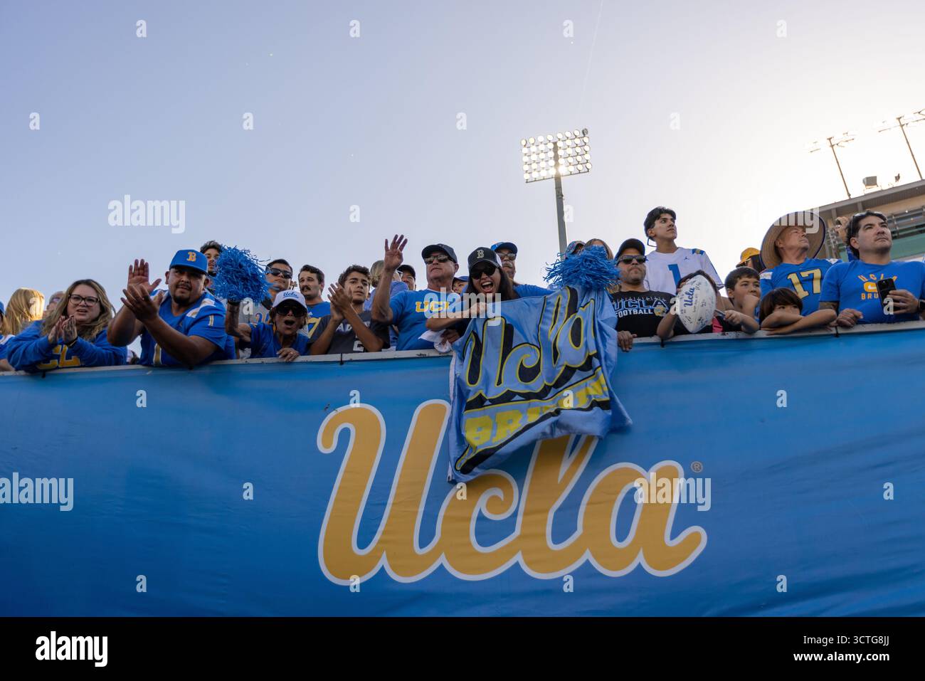 PASADENA, CA - OCTOBER 04: UCLA Bruins' fans celebrate following the ...