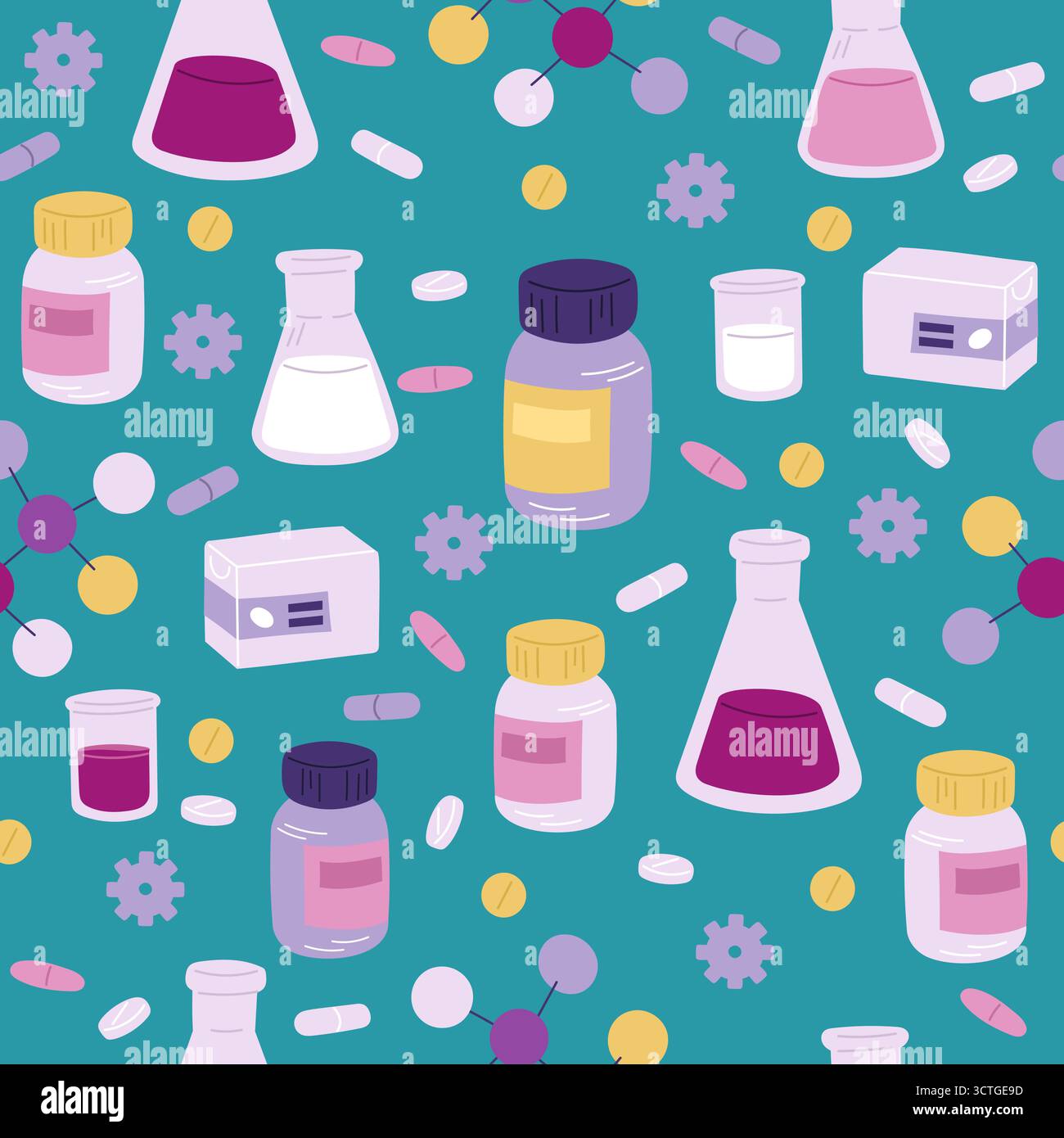 Vial bottle pill drops Stock Vector Images - Alamy
