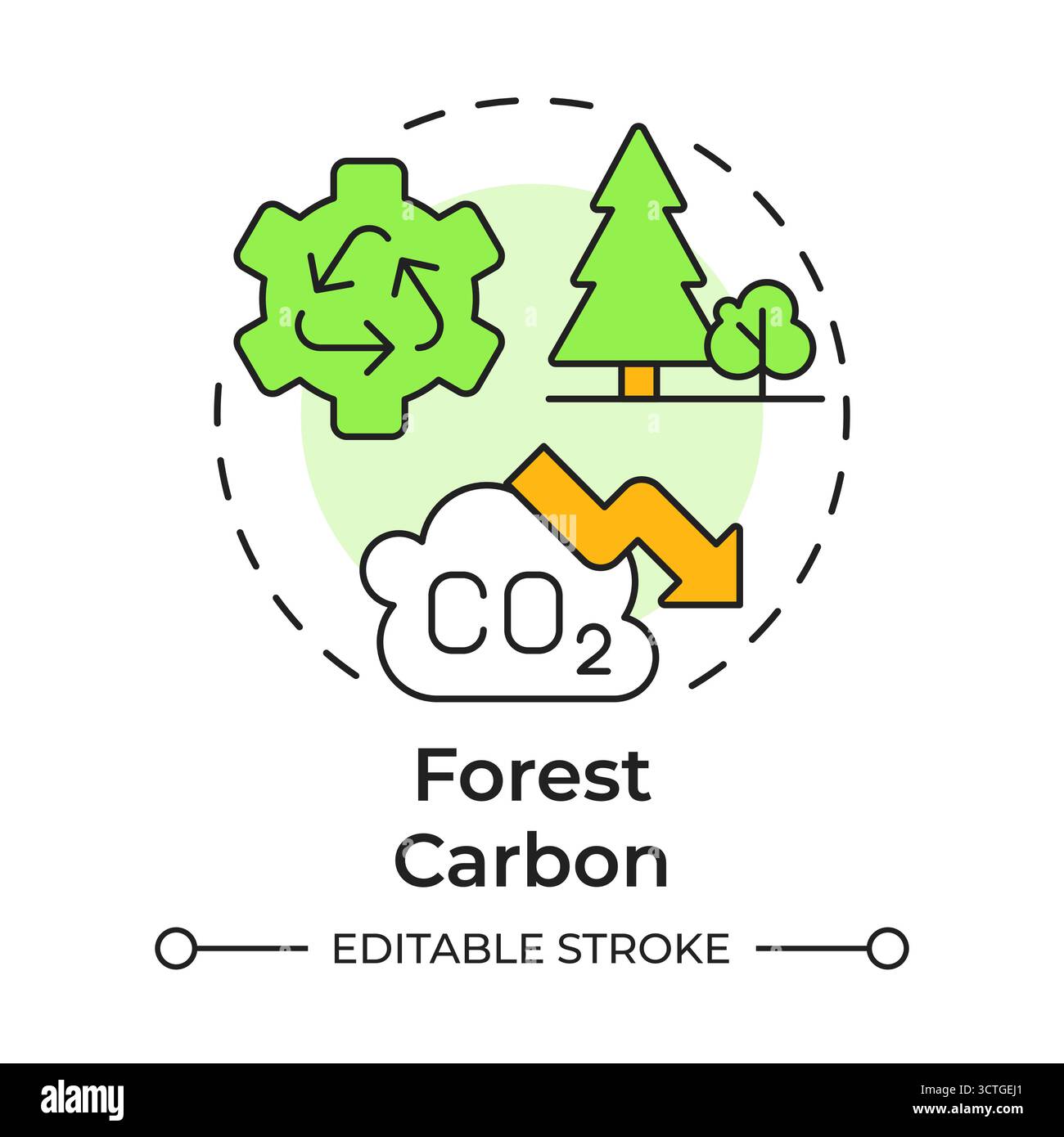 Carbon forest Cut Out Stock Images & Pictures - Alamy