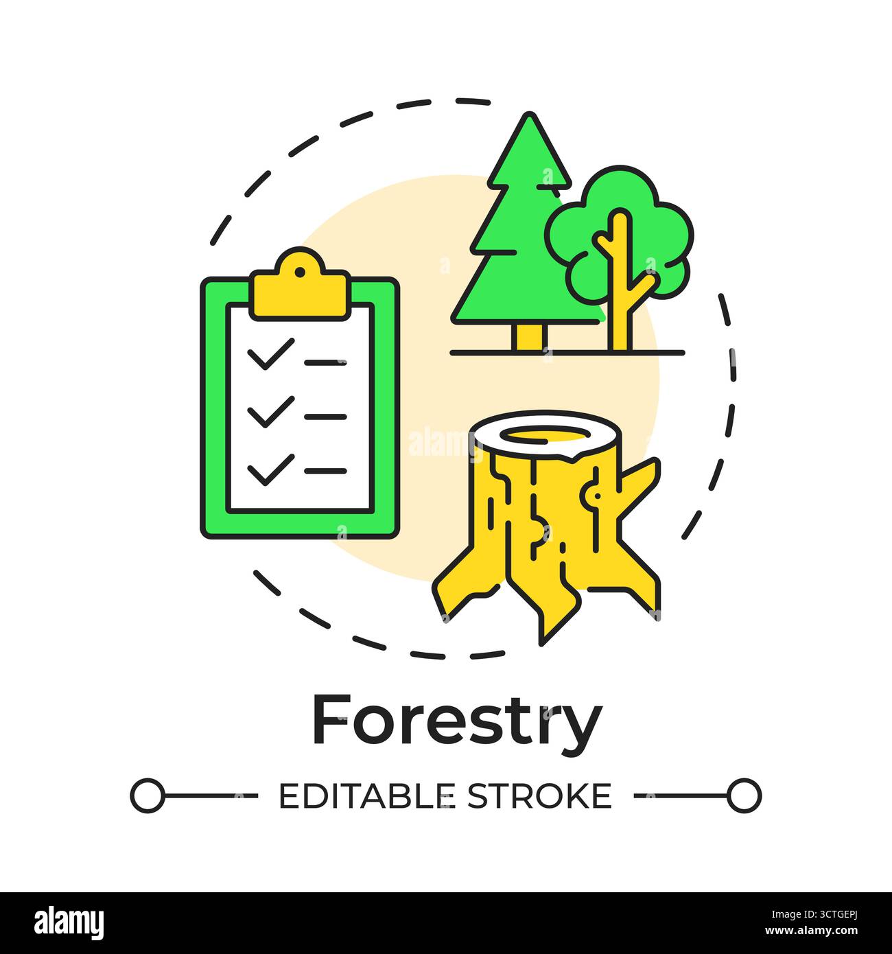 Forestry theme design hi-res stock photography and images - Alamy