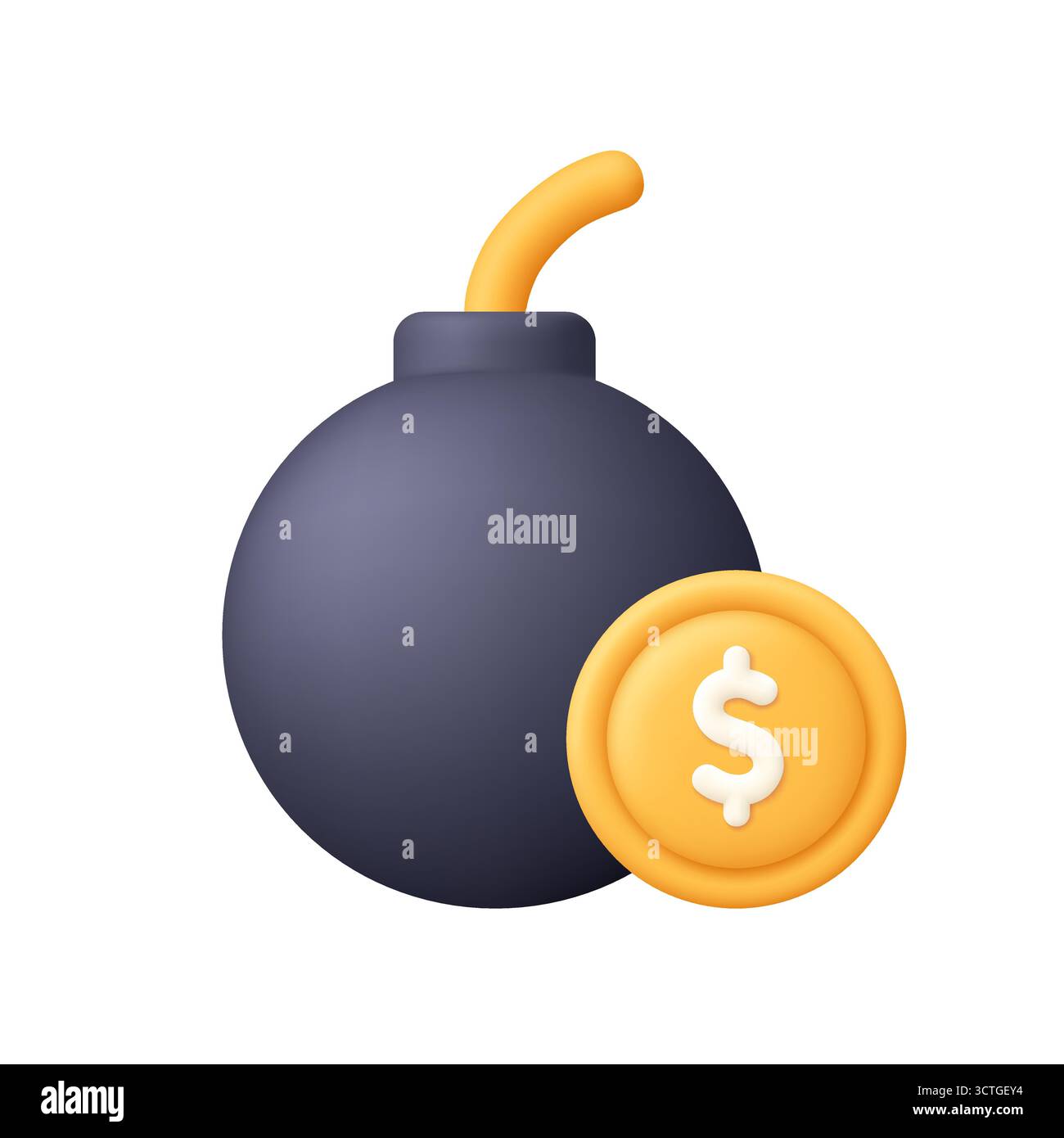 Dollar default crisis 3d Stock Vector Images - Alamy
