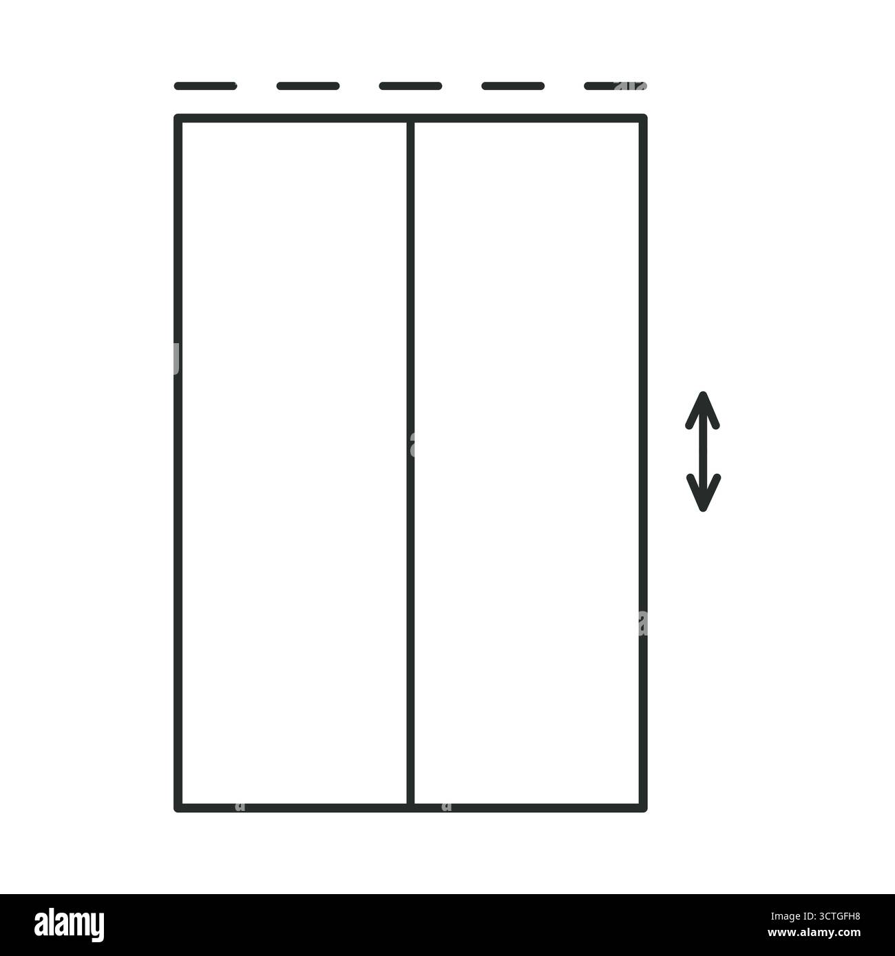 Elevator icon line lift way up and down lobby hall sign, Simple symbol ...