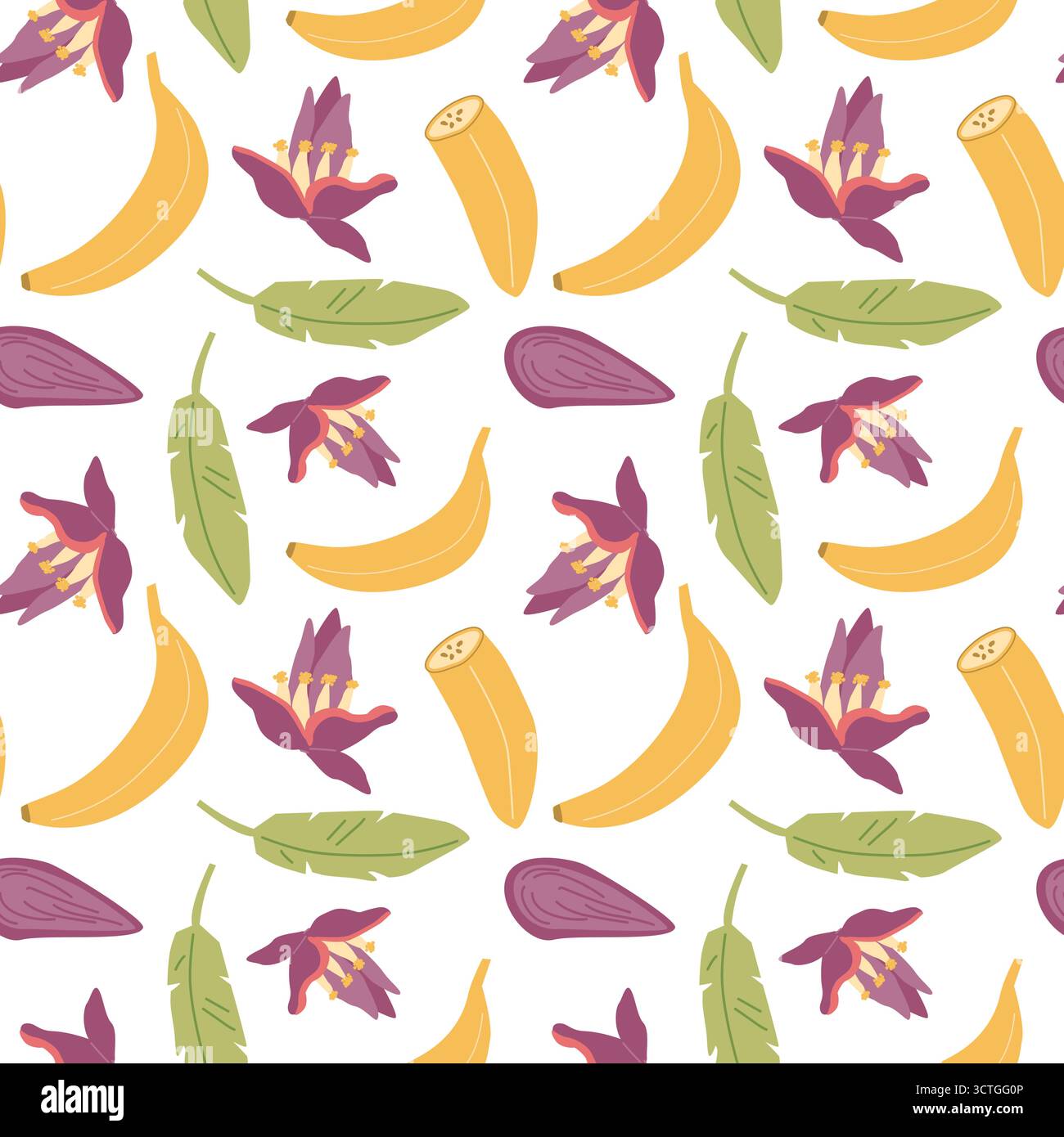 Composition fresh tropical flowers Stock Vector Images - Alamy