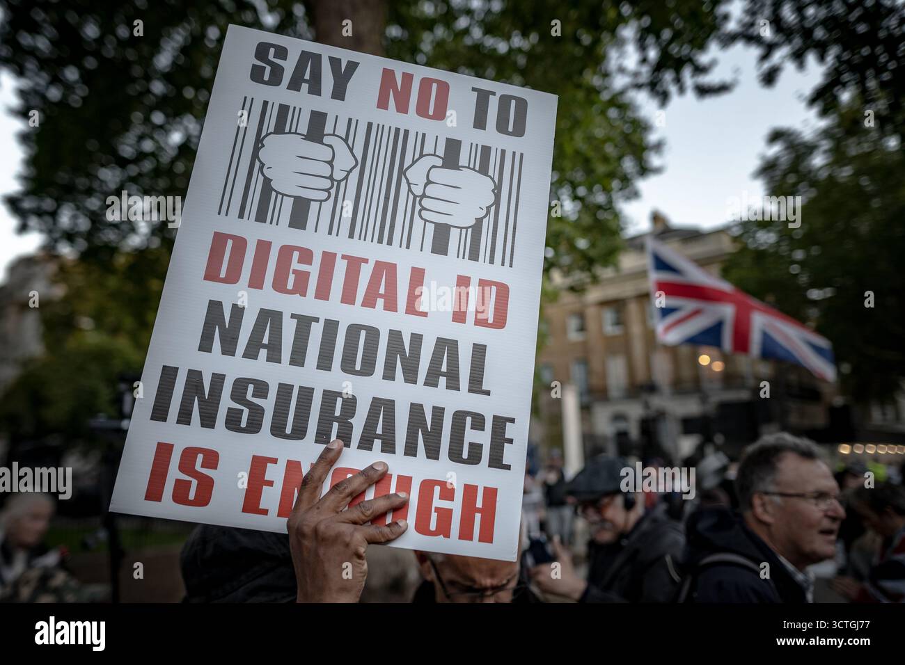 No digital id protesters gather hi-res stock photography and images - Alamy