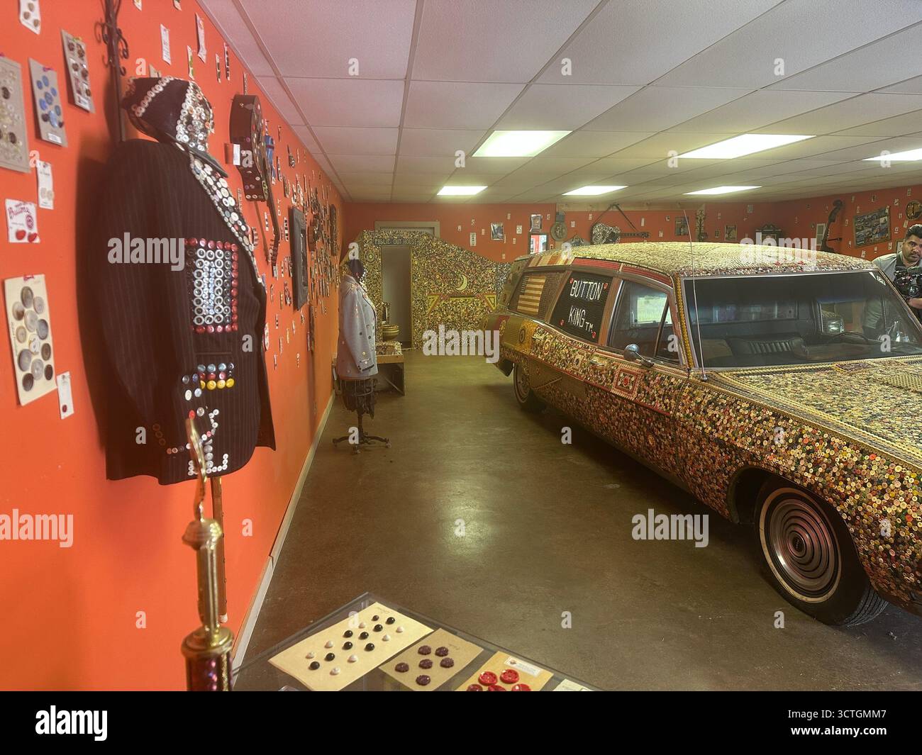 Exhibits are displayed at Dalton Stevens' button museum in Bishopville ...