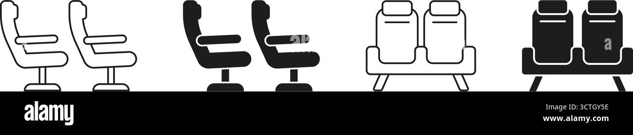 Airplane seating plan Stock Vector Images - Alamy