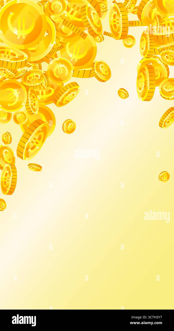 Pile euro eur coins Stock Vector Images - Alamy