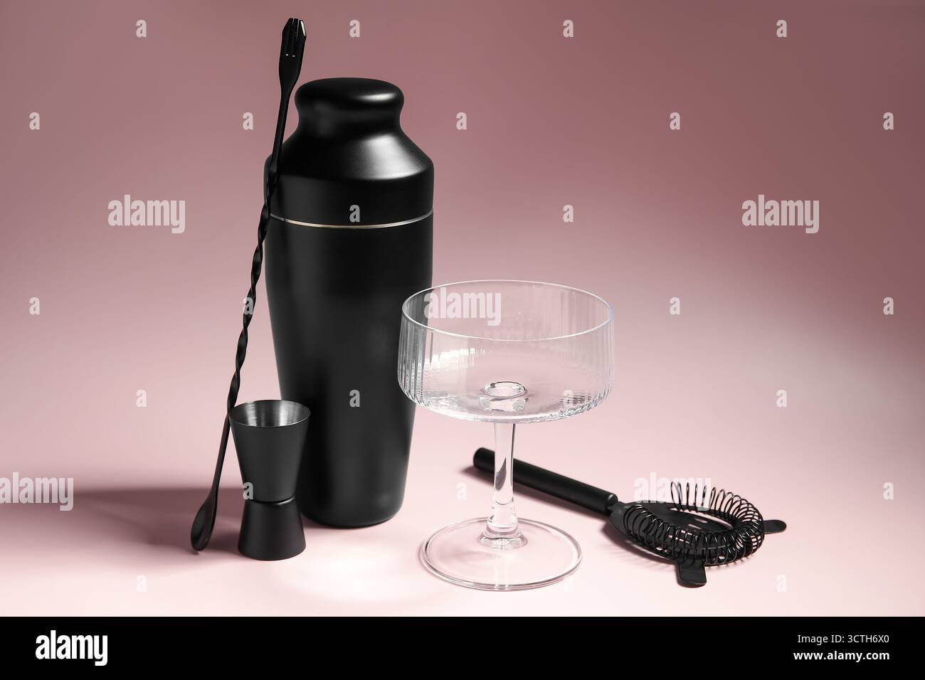 Modern bartender tools glass hi-res stock photography and images - Alamy