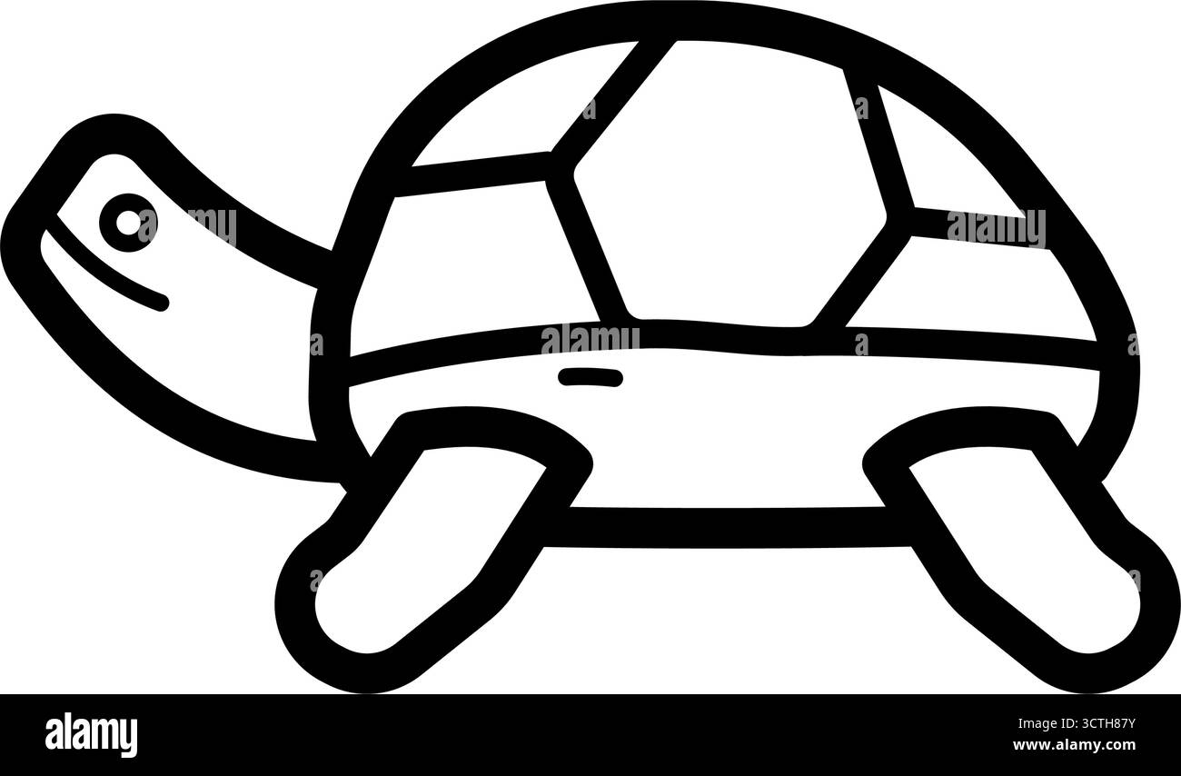 Minimal turtle Stock Vector Images - Alamy