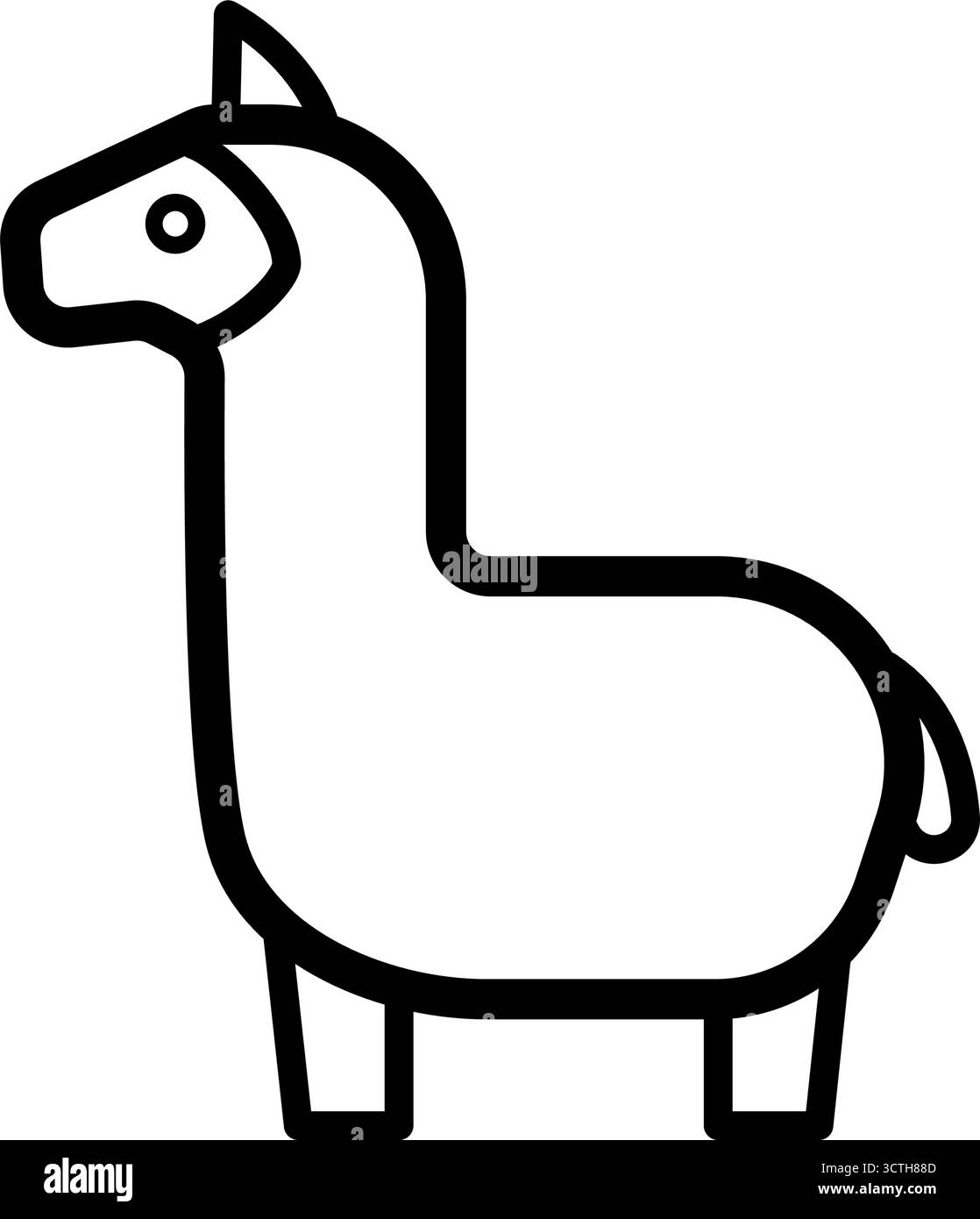 Simple llama Black and White Stock Photos & Images - Alamy