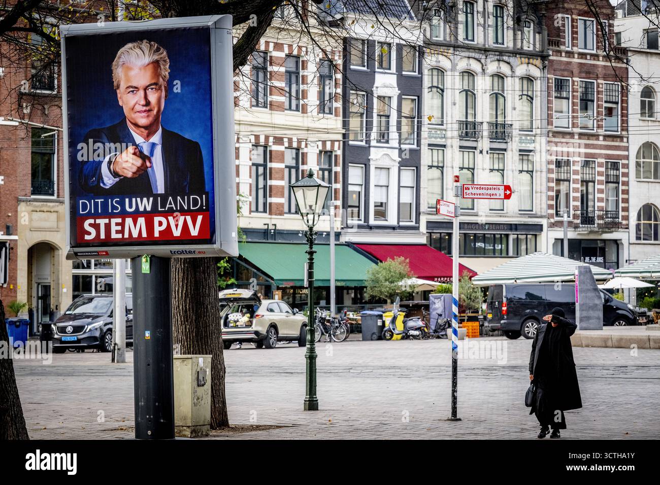 THE HAGUE – PVV Geert Wilders Election posters from various political ...