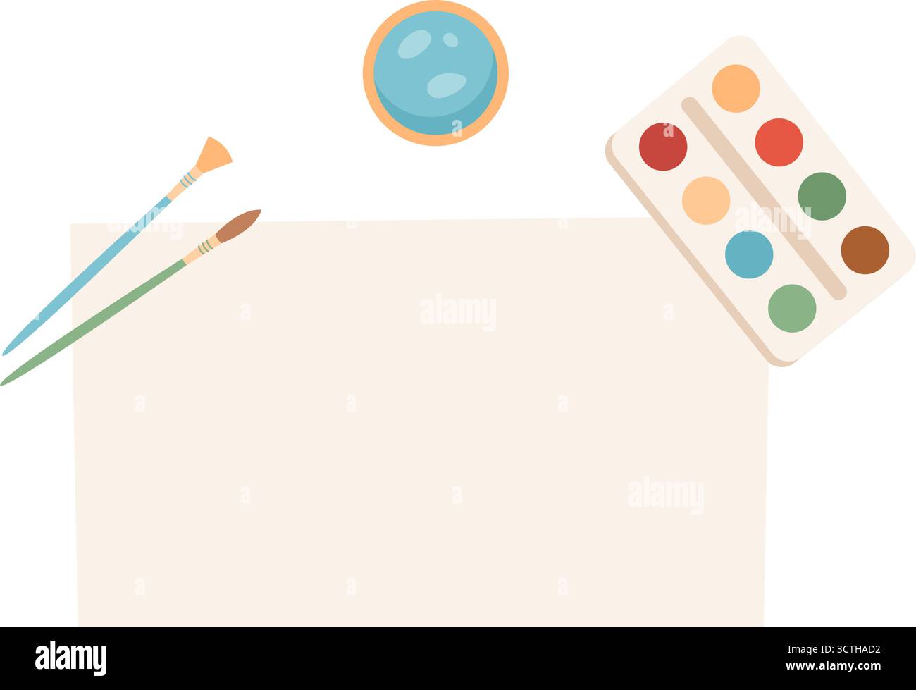 Paint brush diy character Stock Vector Images - Alamy