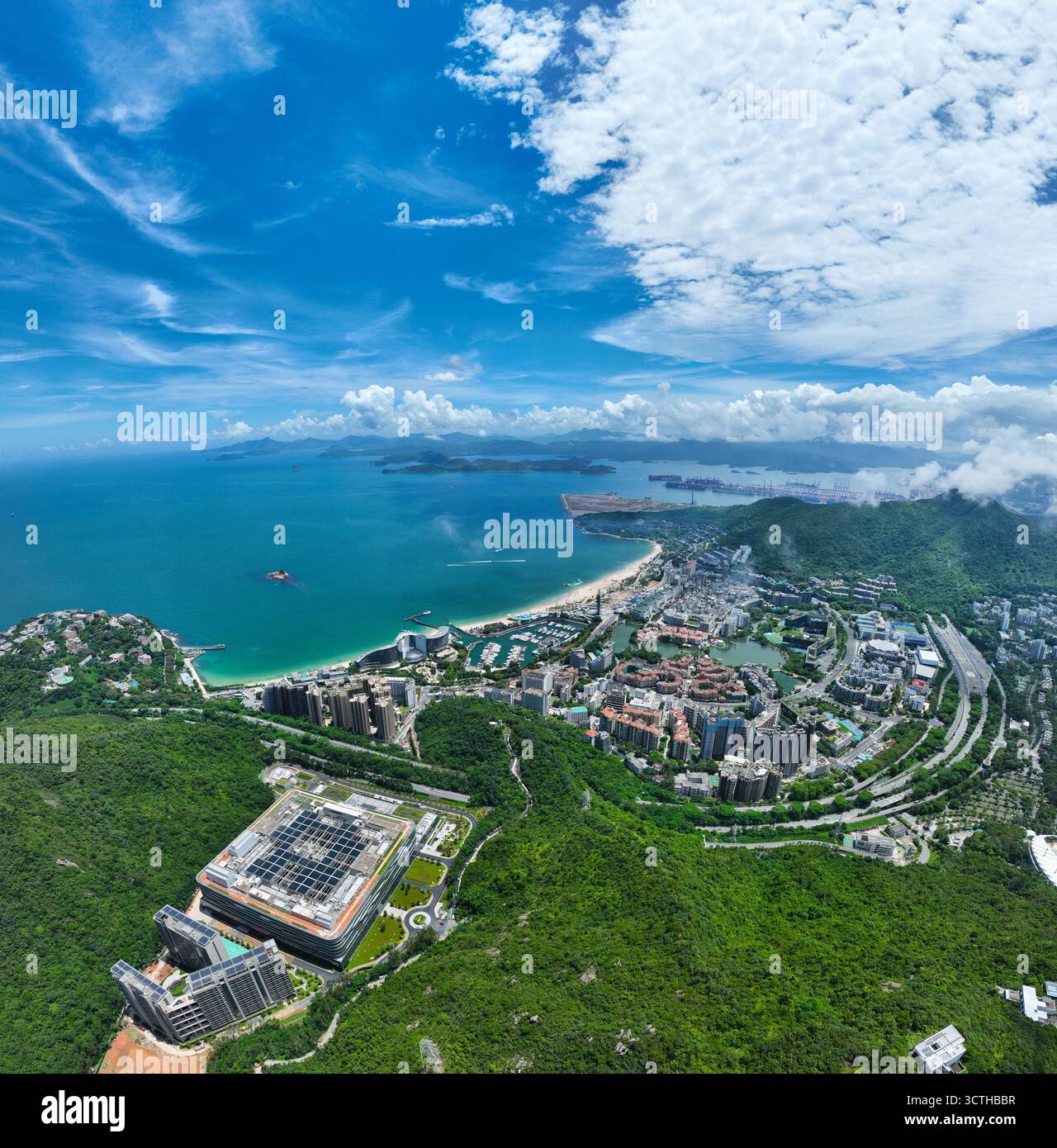 Aerial photography of Dameisha in Yantian District, Shenzhen City ...