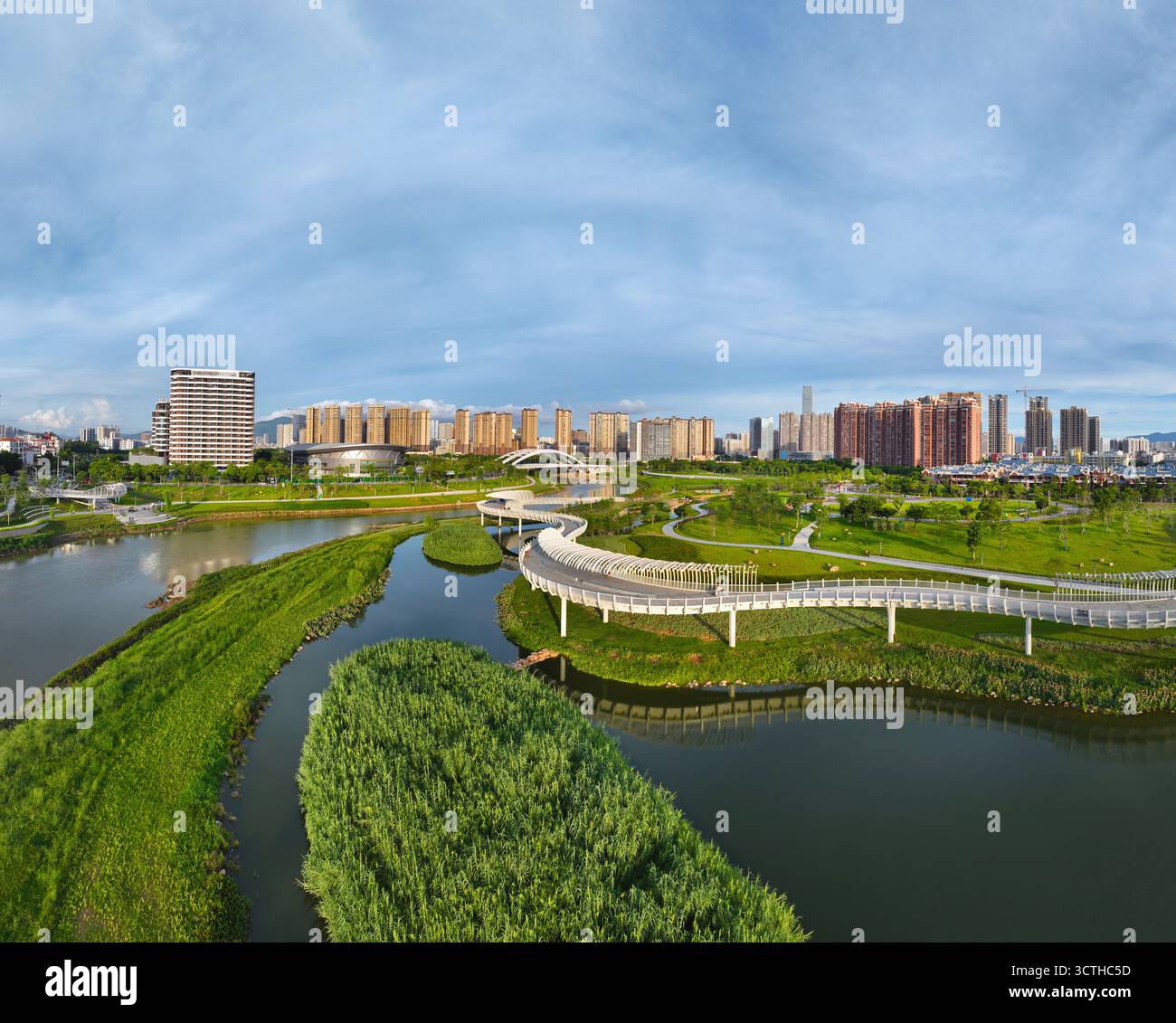 Aerial photography of the Peninsula Waterfront Park Sports Exhibition ...