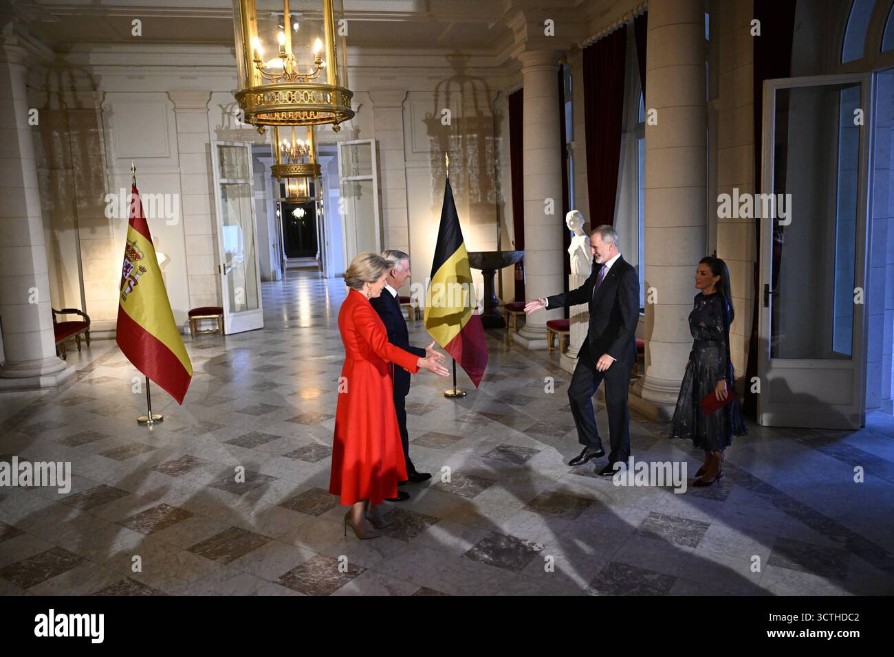 Brussels, Belgium. 07th Oct, 2025. Queen Mathilde of Belgium, King ...