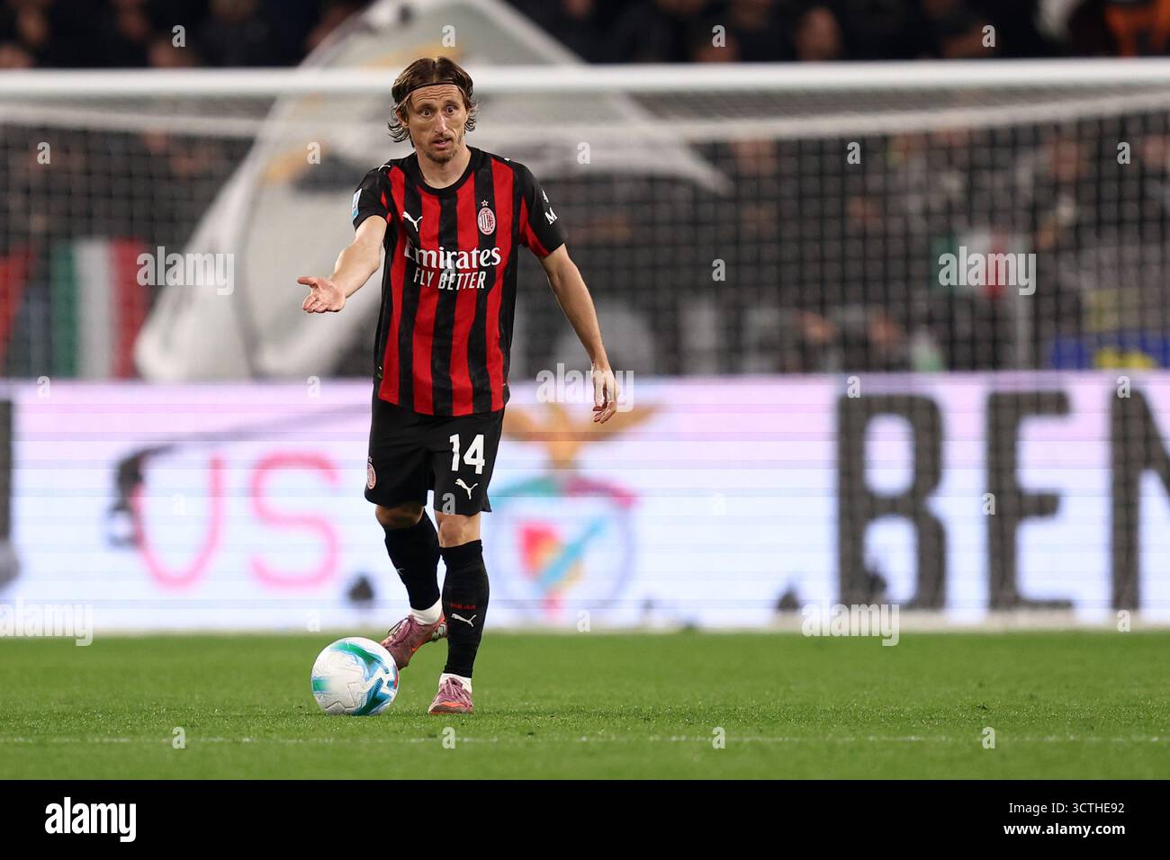 Luka Modric of Ac Milan in action during the Serie A match beetween ...