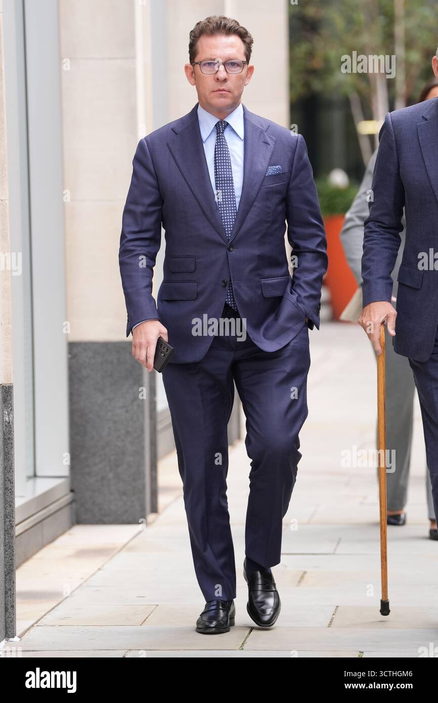 Reform UK treasurer Nick Candy arrives at the Rolls Building, central ...