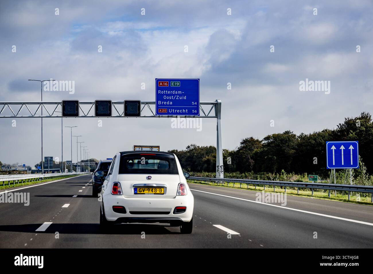 ROTTERDAM - The new A16 motorway in Rotterdam towards Dordrecht/Breda ...