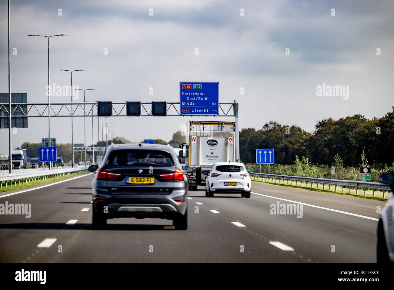 ROTTERDAM - The new A16 motorway in Rotterdam towards Dordrecht/Breda ...