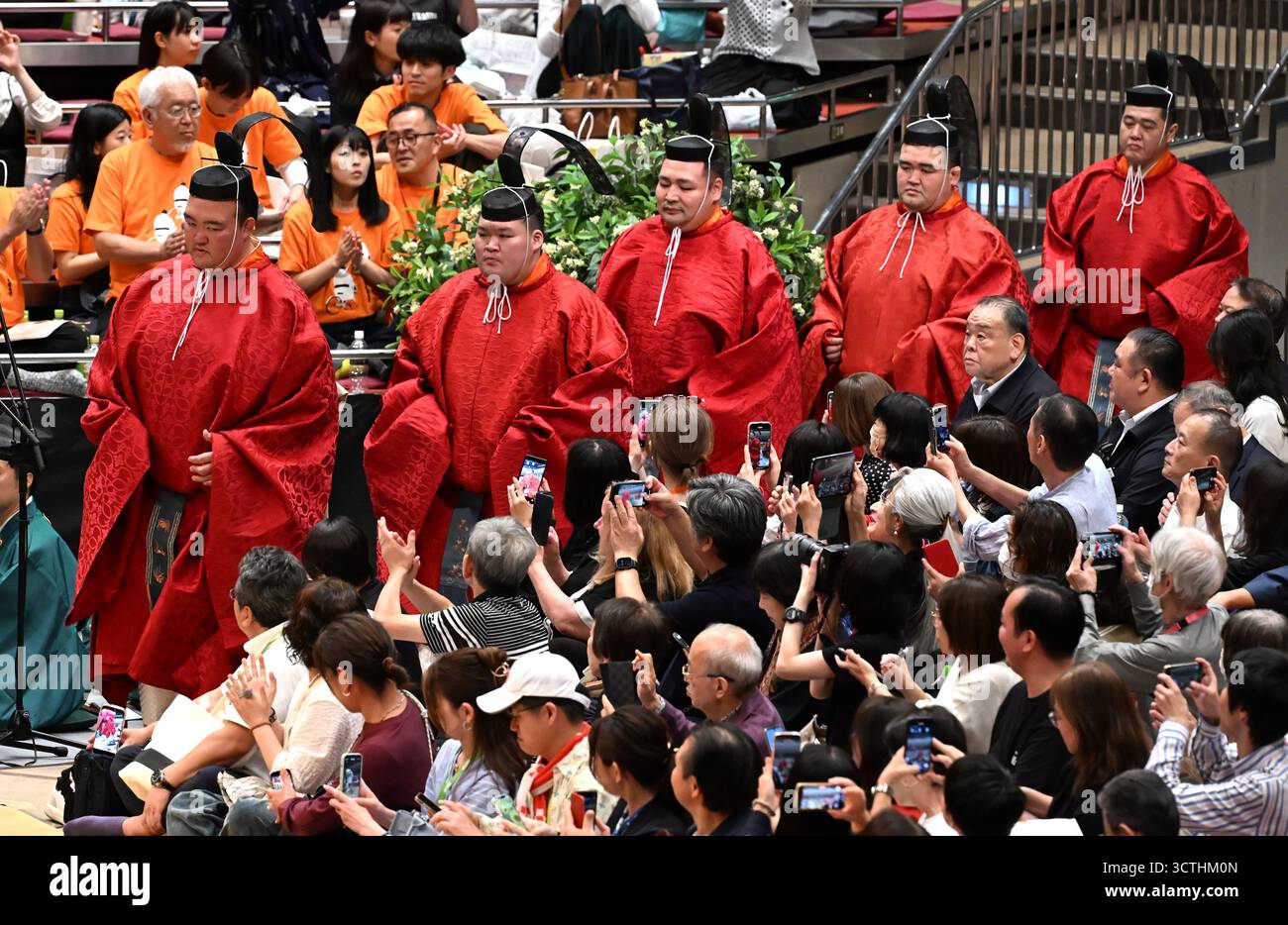 An event of ancient and modern Sumo tournament commemorating the 100th ...
