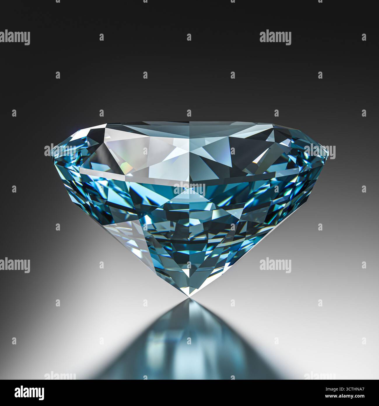 Blue gemstone shiny diamond hi-res stock photography and images - Alamy