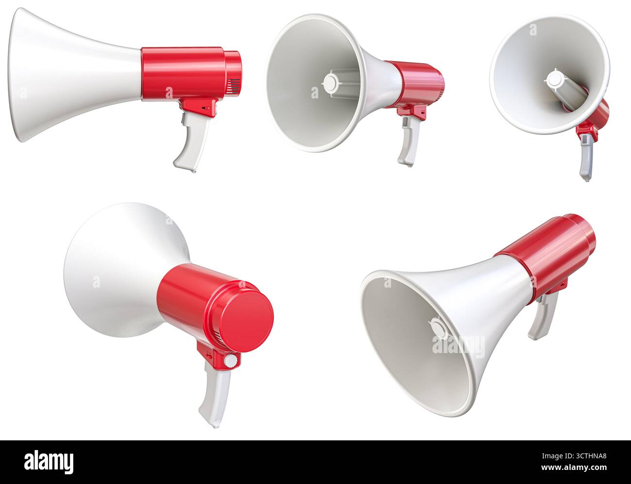Megaphone message 3d icon Cut Out Stock Images & Pictures - Alamy