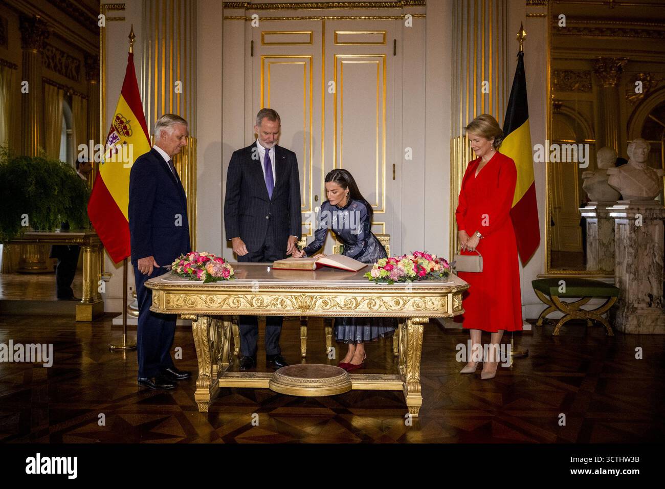 Brussels, Belgium. 07th Oct, 2025. L-R, King Philippe - Filip of ...