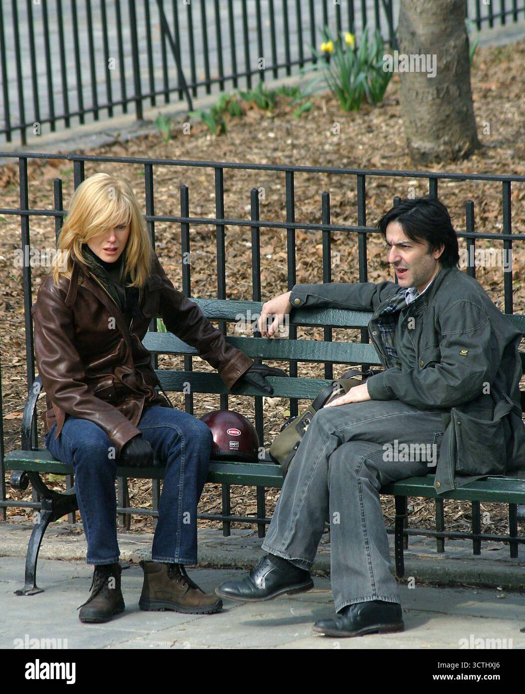 Nicole Kidman and Yvan Attal on the set of her new movie 'The ...