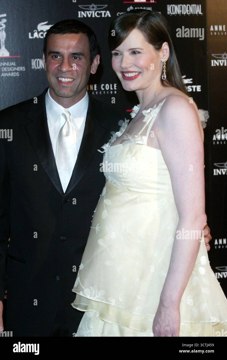 Geena Davis and Dr Reza Jarrahy (Ehemann) at the Costume Designers ...