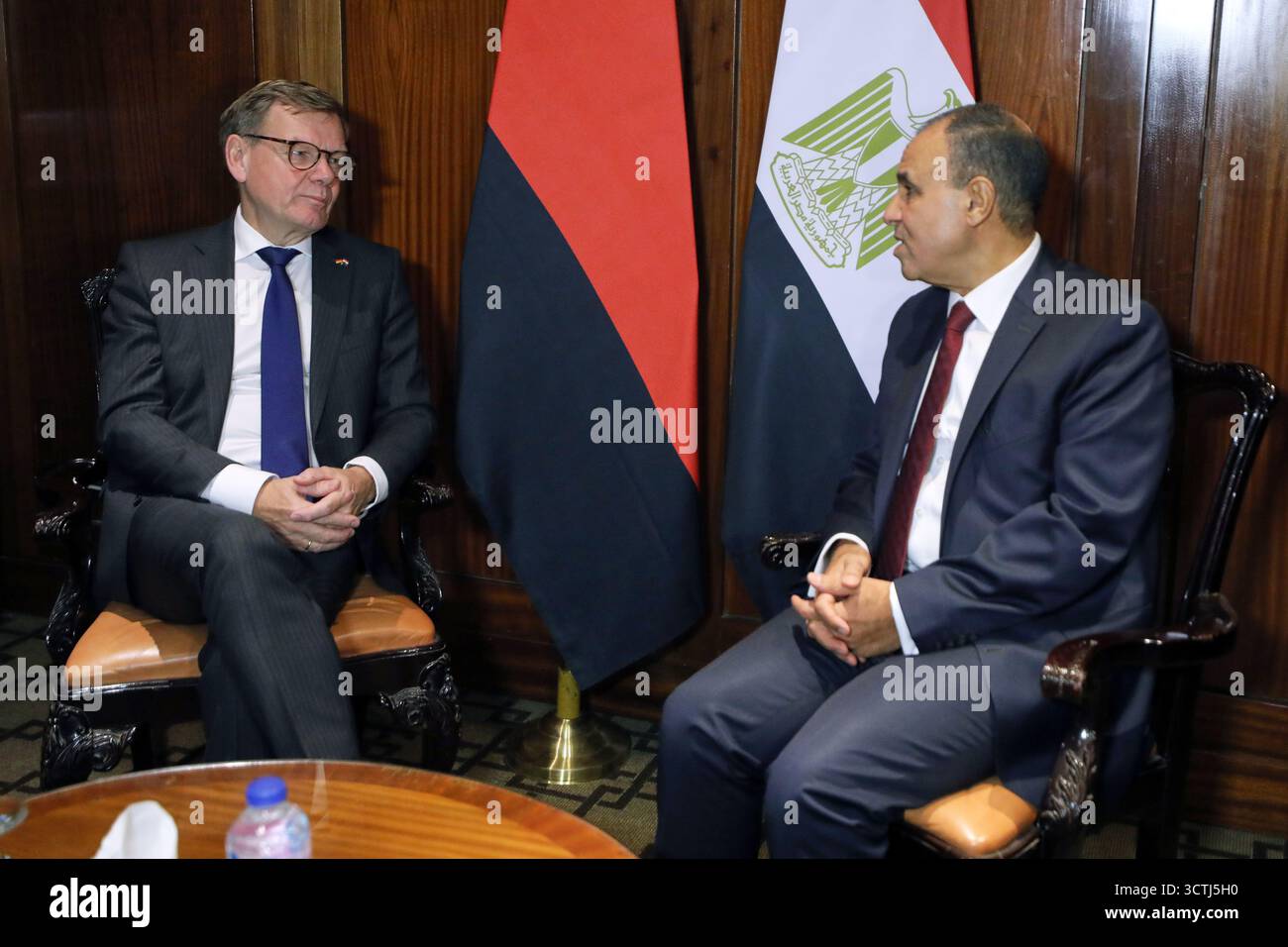 German Foreign Minister Johann Wadephul meets with his Egyptian counterpart Badr Abdelatty, in ...