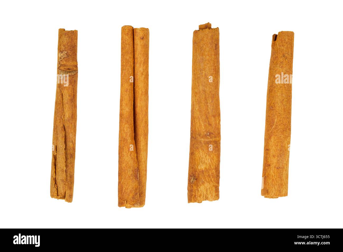 christmas cinnamon sticks isolated on white Stock Photo - Alamy