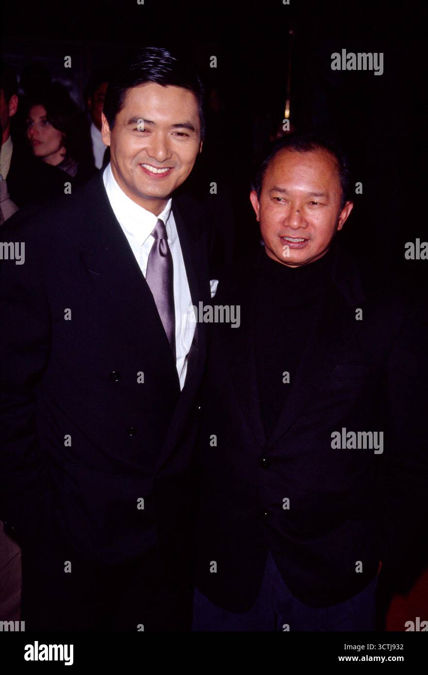 Chow Yun Fat and John Woo at The Replacement Killer premiere. February ...