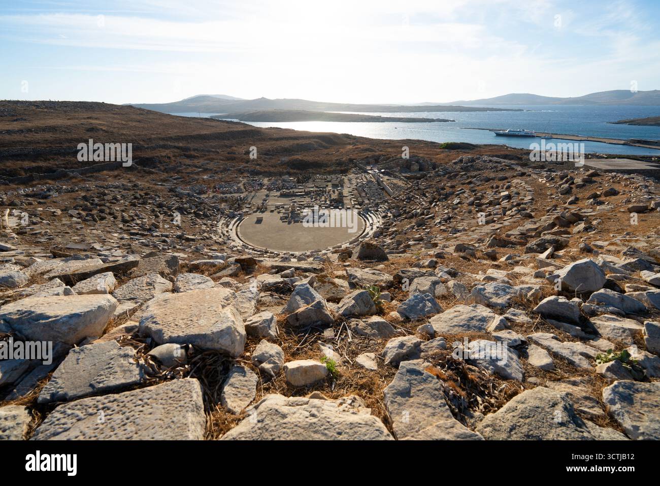 One of the world's oldest stone theatres is on the island of Delos ...