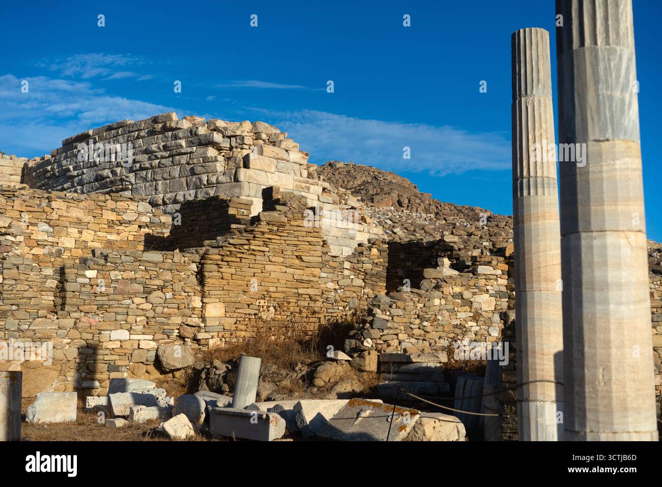 One of the world's oldest stone theatres is on the island of Delos ...