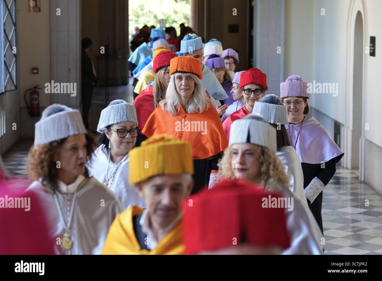 An entourage of professors and honorary doctors of the University of ...