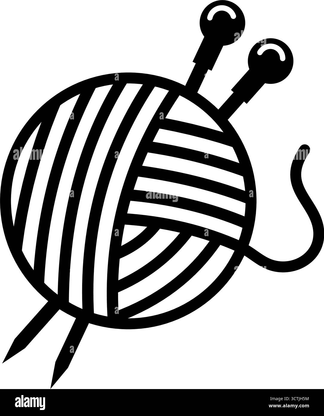 Ball fabric yarn Black and White Stock Photos & Images - Alamy