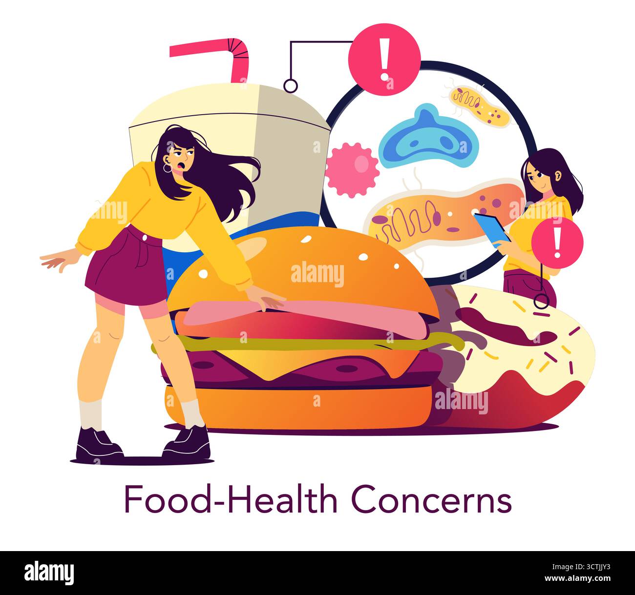 Two women expressing concern hi-res stock photography and images - Alamy