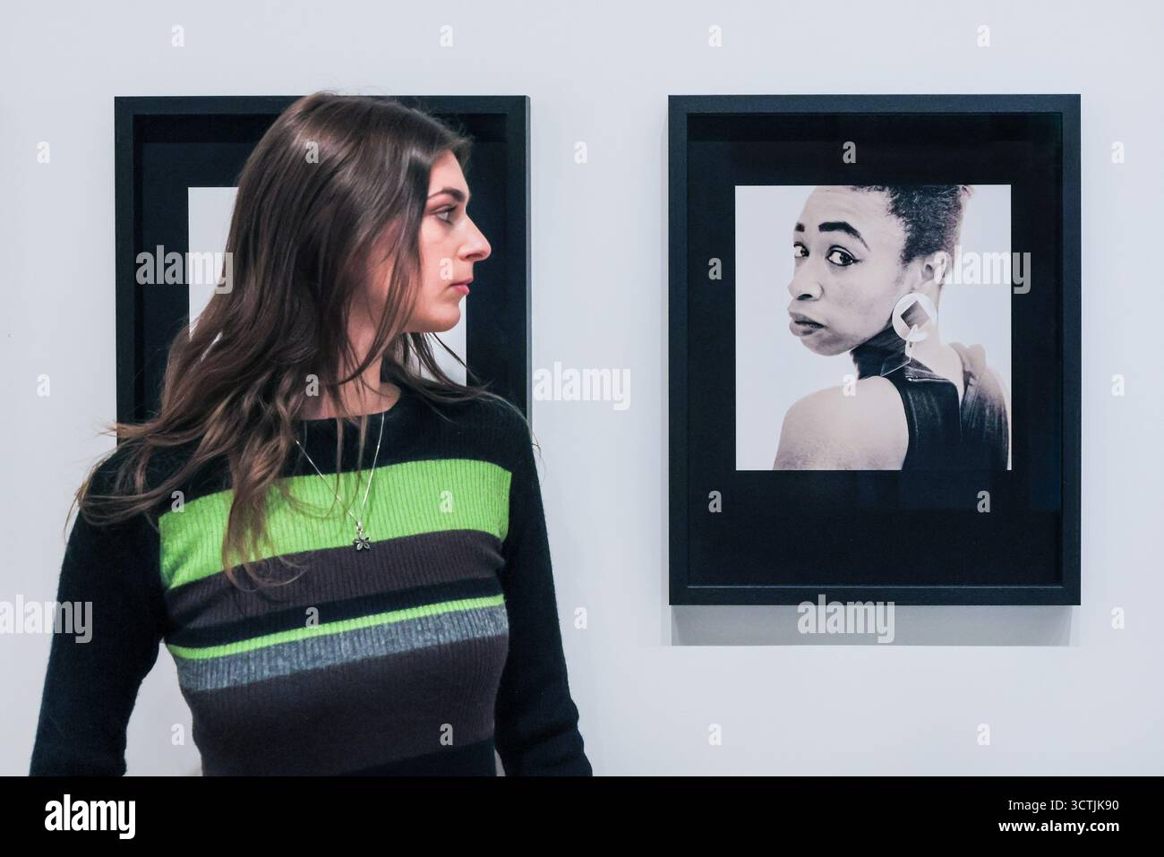 London, UK. 07th Oct, 2025. Staff with the 'Autoportrait' series of 9 ...