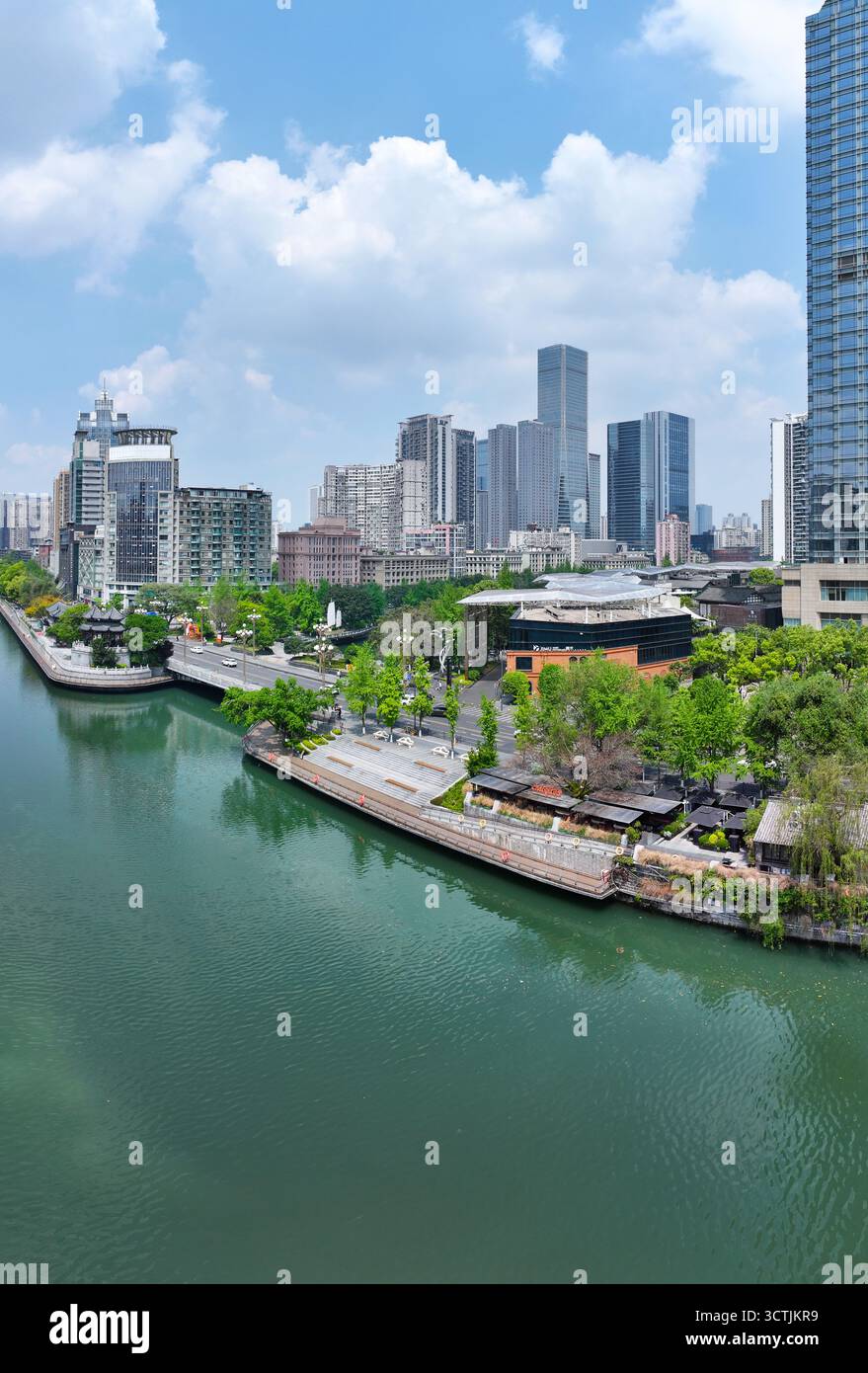 Aerial photography of Jiuyan Bridge, Anshun Corridor Bridge, Hejiang ...